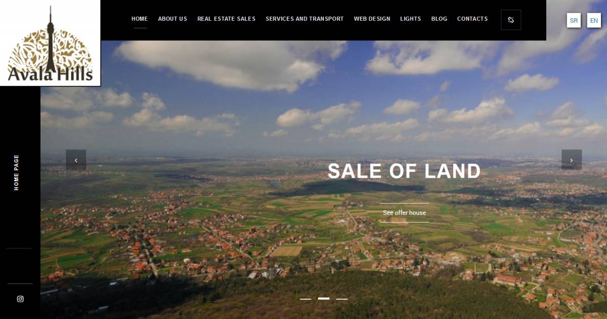 Avala Hills - Portfolio of website